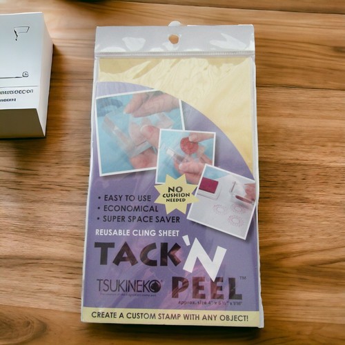 Tsukineko Tack 'N Peel Reusable Cling Sheet - Create A Custom Stamp 4x6 ...