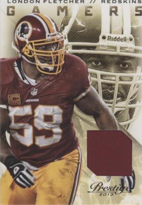 2013 Panini Prestige - Gamers Materials London Fletcher #61 (MEM) for ...