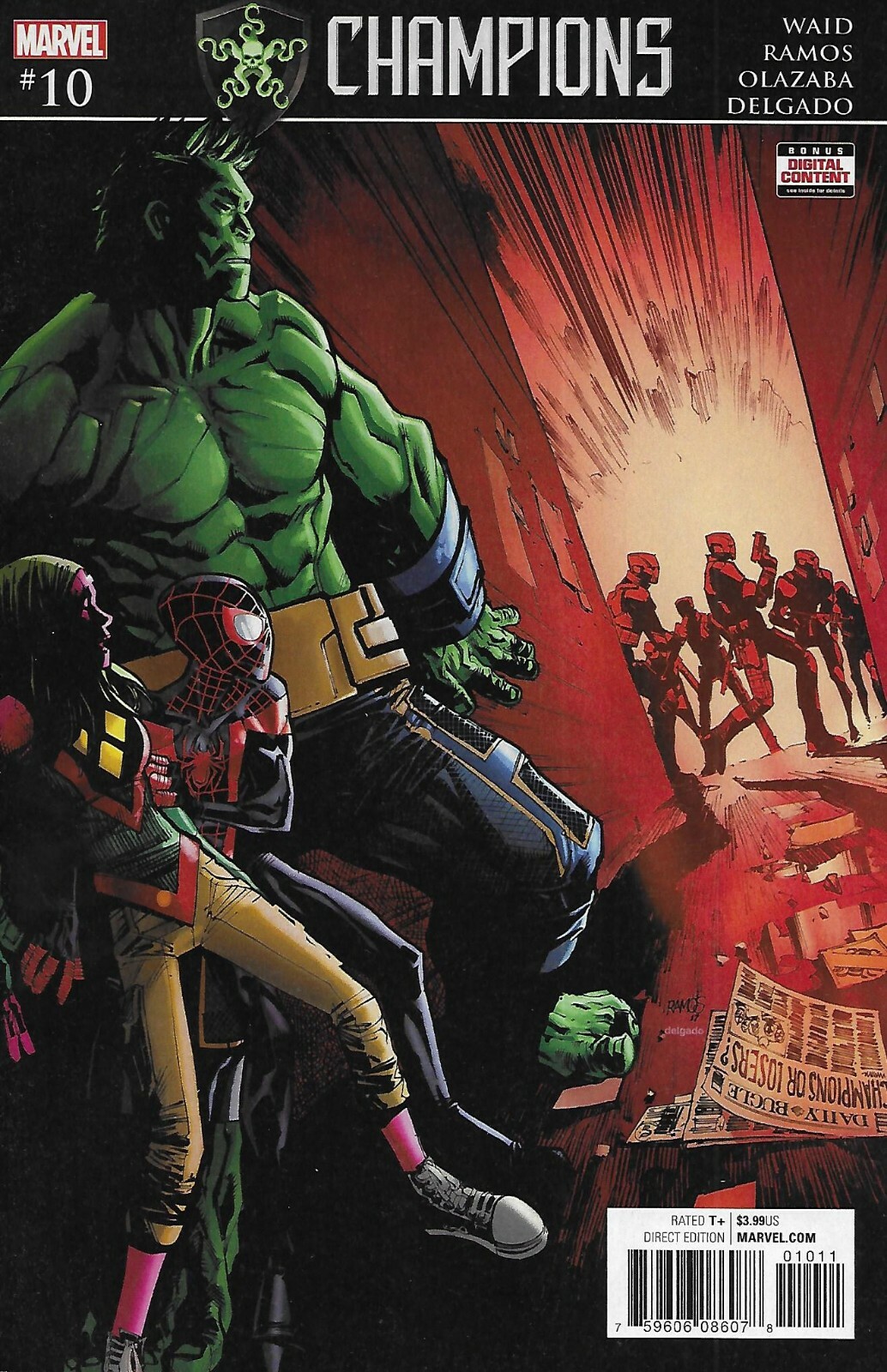 Champions Comic 10 Cover A Humberto Ramos First Print 2017 Waid Delgado ...