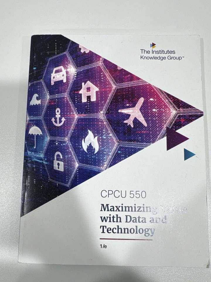 CPCU 540 & CPCU 550 Textbooks 1st Edition The Institutes Knowledge ...