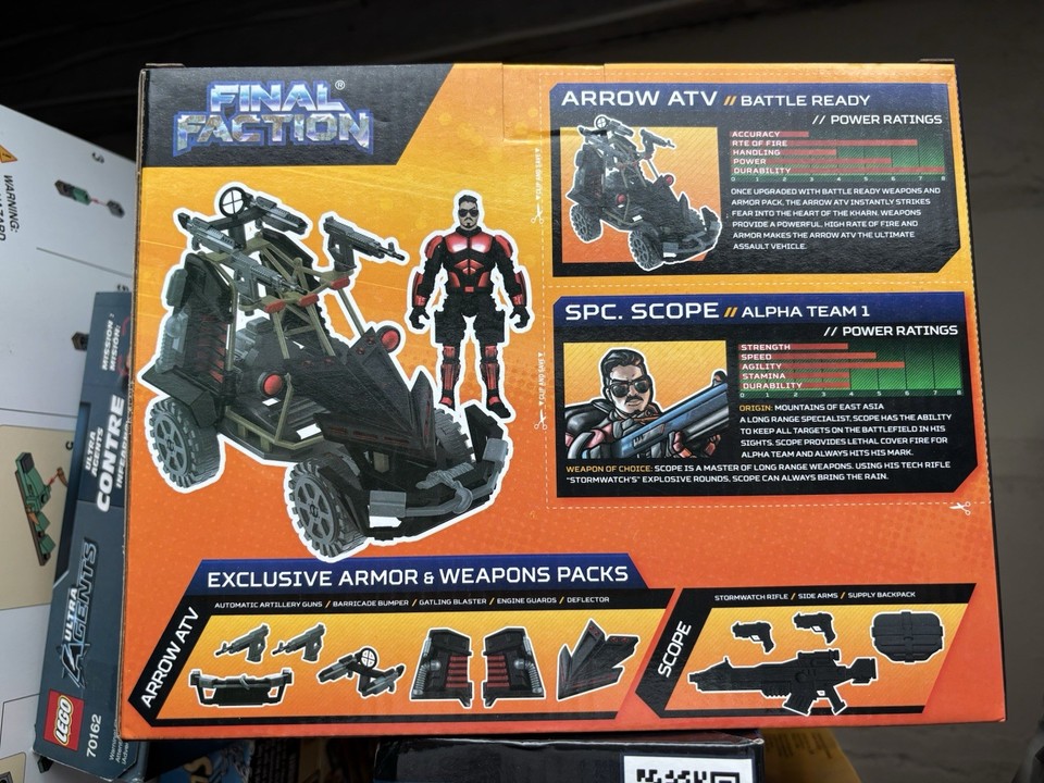 Final Faction Alpha Team 1 Action Figures Arrow ATV and Scope New ...