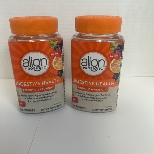Align Digestive Health Prebiotic + Probiotic Supplement Gummy - 2 ...