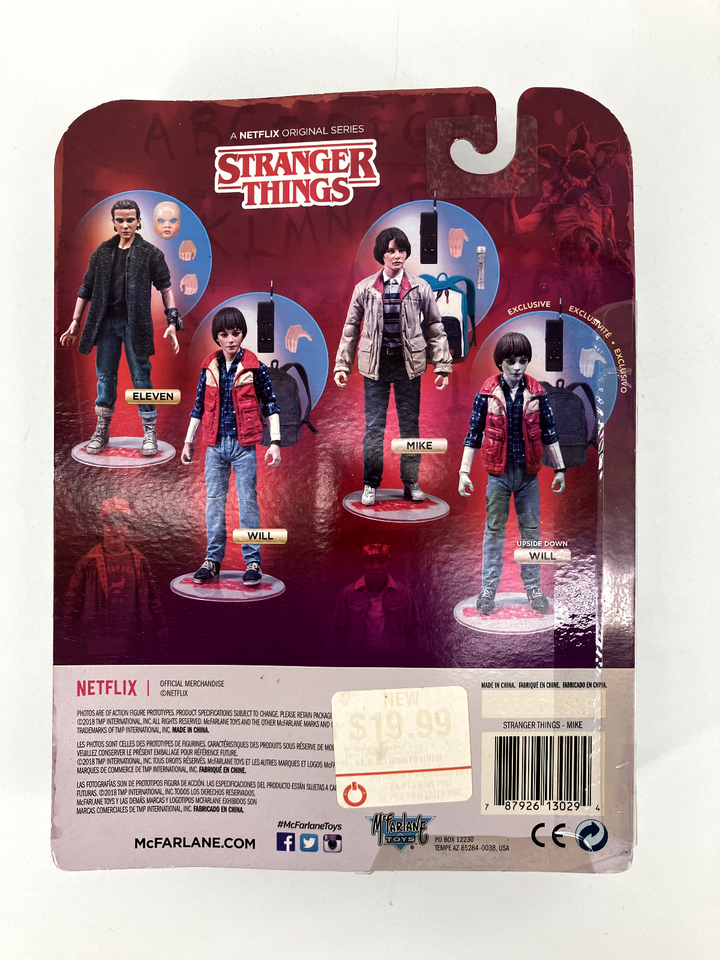 STRANGER THINGS MIKE WHEELER ACTION FIGURE MCFARLANE TOYS NEW ...