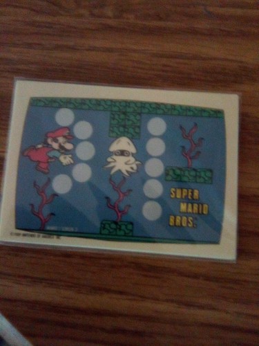 SUPER MARIO BROS 1989 Topps Nintendo Scratch Off Screen 3 NM C1 | eBay