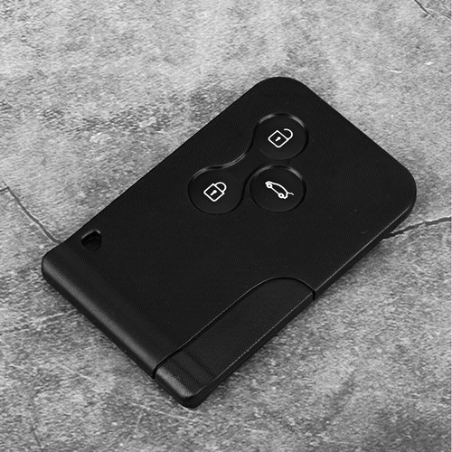 Mini 3 Button Car Remote Control Smart Key Card Plastic Case for Clio ...