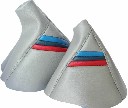 Vinyl Light Gray w/M Style Manual Shift & E-Brake Boot SET Fits 92-99 ...