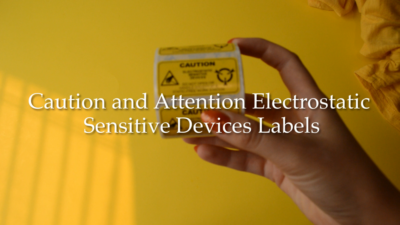 Caution Sensitive Electronic Devices Labels 1 x 2 Inch 500 Adhesive ...