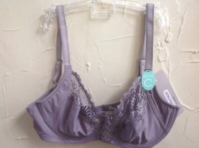 🌸 UK 34C DAMART PERFECT BODY LACE TRIMMED BRA-Light Brown 🦋NEW🏷 | eBay