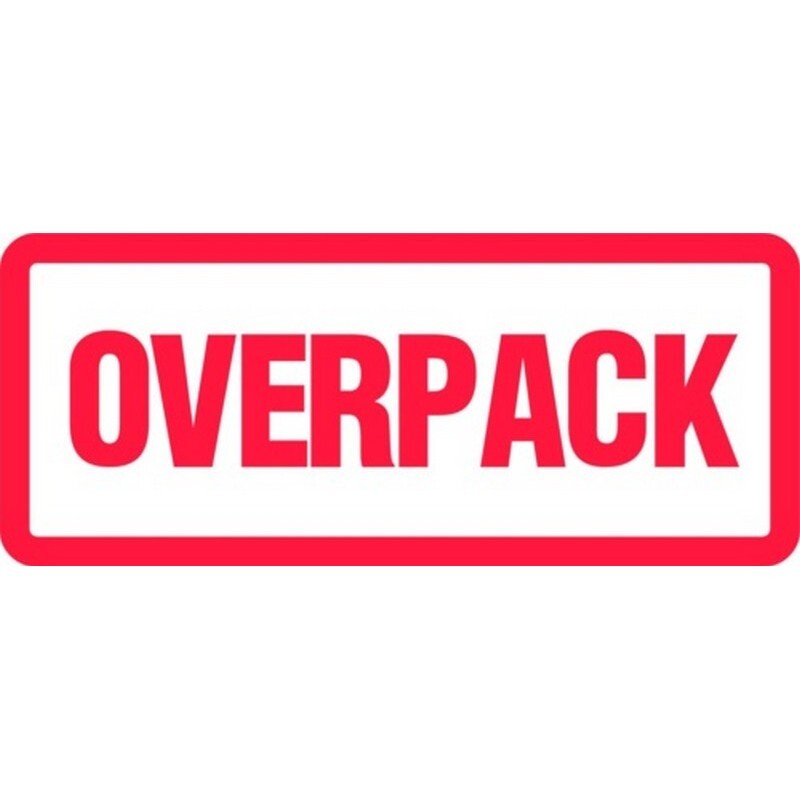 2-1/2" x 6" Overpack Labels (500 per Roll) | eBay