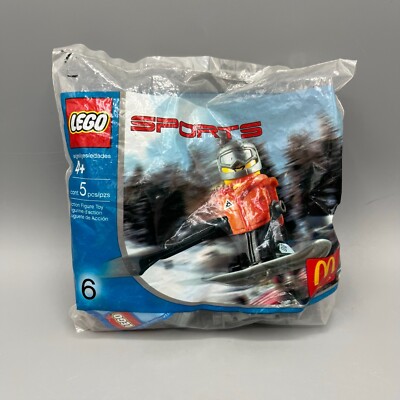 2004 Lego Sports McDonalds Toy #6 Snowboarder Set Action Figure Toy 5 ...
