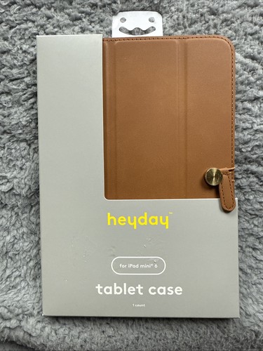 heyday Apple iPad Mini 6 Folio Faux Leather Case - Brown | eBay