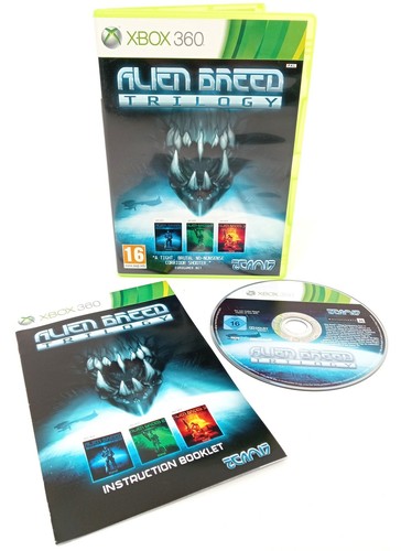 ALIEN BREED TRILOGY Video Game XBOX 360 PAL 2011 Team 17 Complete w ...