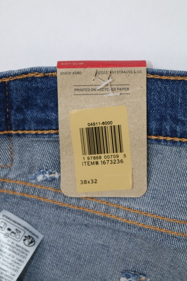 Levis 511 Slim Fit Stretch Jeans Multi Color Slim Throughout Sits Below ...