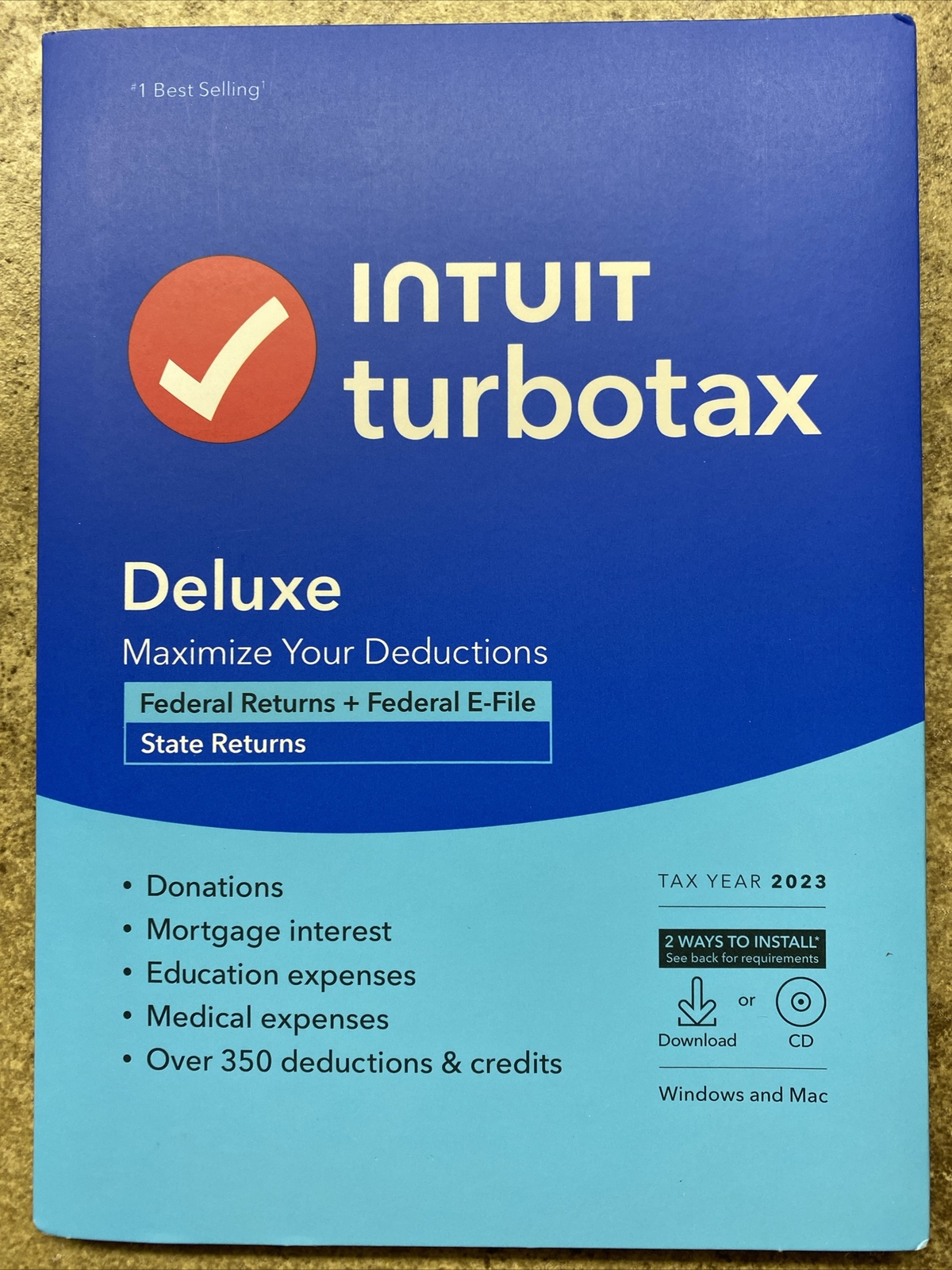 TurboTax Deluxe 2023 Federal + E-file + | Grelly USA
