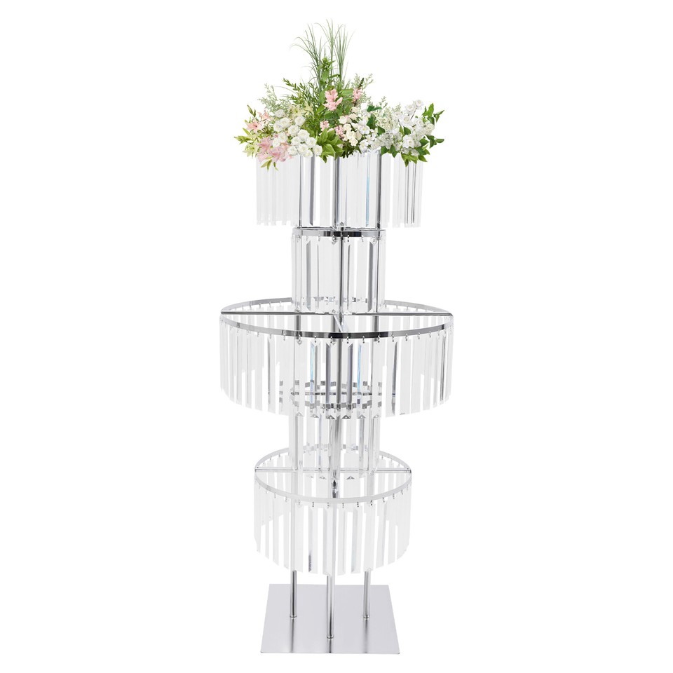 5 Tier Round Flower Stand for Wedding Reception Birthday Party Events ...