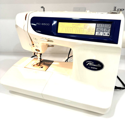 BROTHER PC-6500 PACE SETTER COMPUTERIZE SEWING MACHINE AND HARDSIDE ...