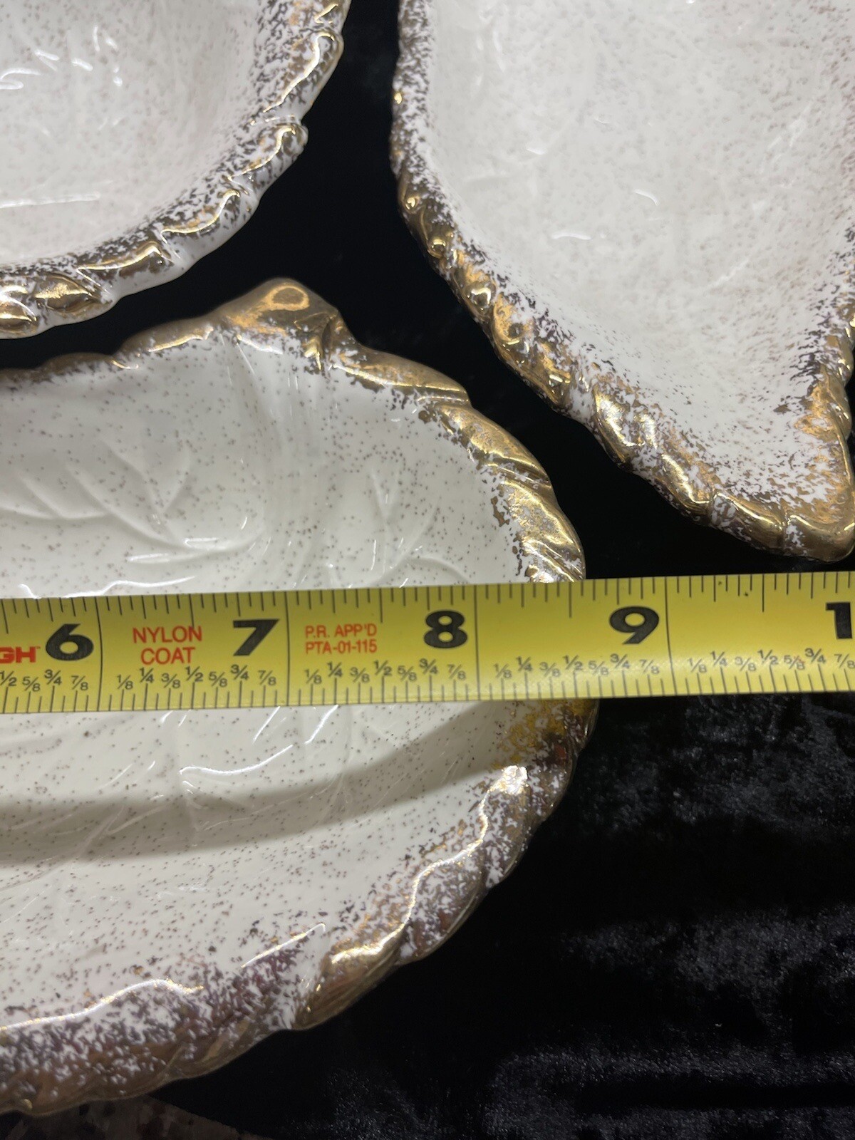 VTG 5 Piece Ivory Gold Trim Pottery CALIFORNIA ORIGINALS~ USA #594 ...