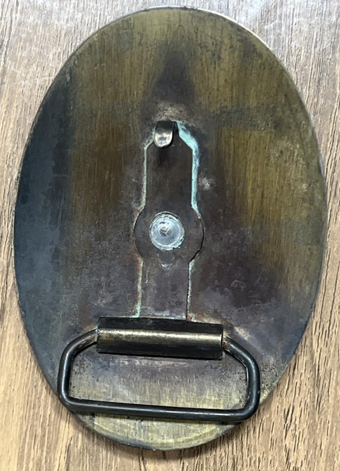 Vtg Cowboy Western Rodeo Belt Buckle Calf Roping Bronze Unknown age ...