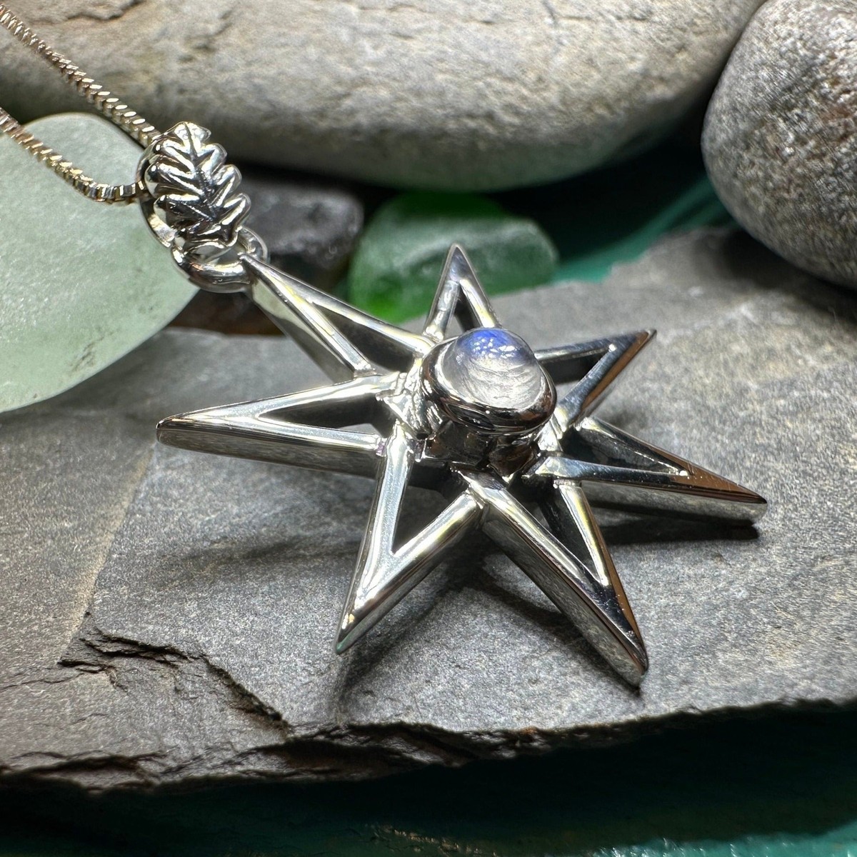 Moonstone star necklace store