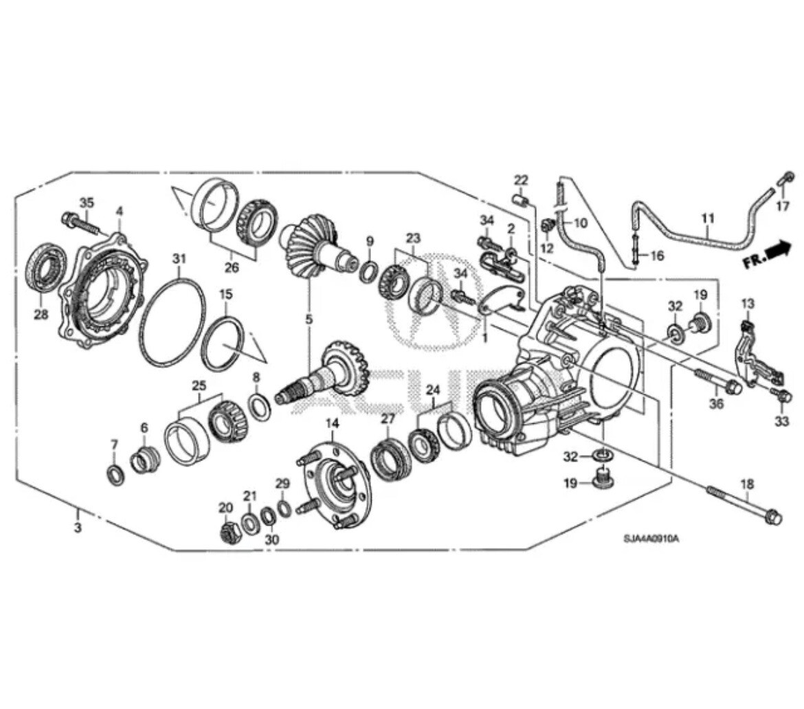 Genuine Acura 2003-2020 Acura - O-Ring (120.7X2.4) (Nok) 91303-RDK-003 ...