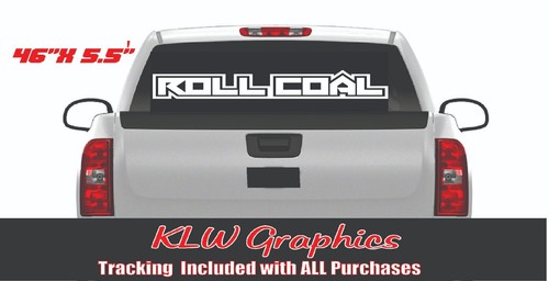 Coal Banner Decal Sticker Turbo Diesel Truck 7.3 6.7 6.6 6.0 Crew Cab ...