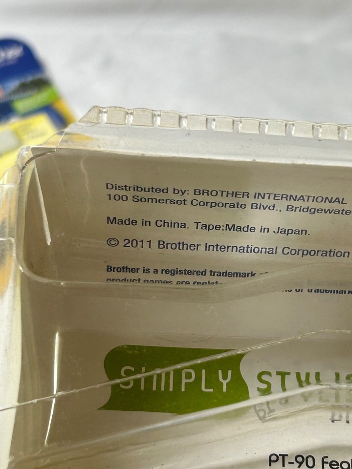 Brother PT-90 Label Maker Set With 2 Tape Refills 2 Font Sizes ...