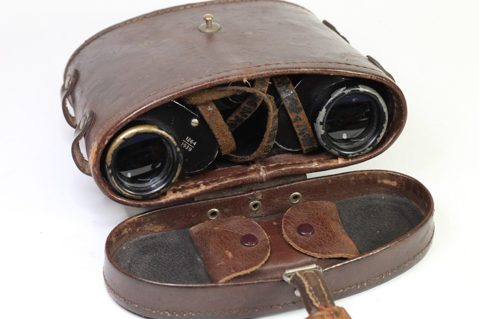 RARE 1939 NIFE 6x30 WWII SWEDEN Military Binoculars with Reticle, Case ...