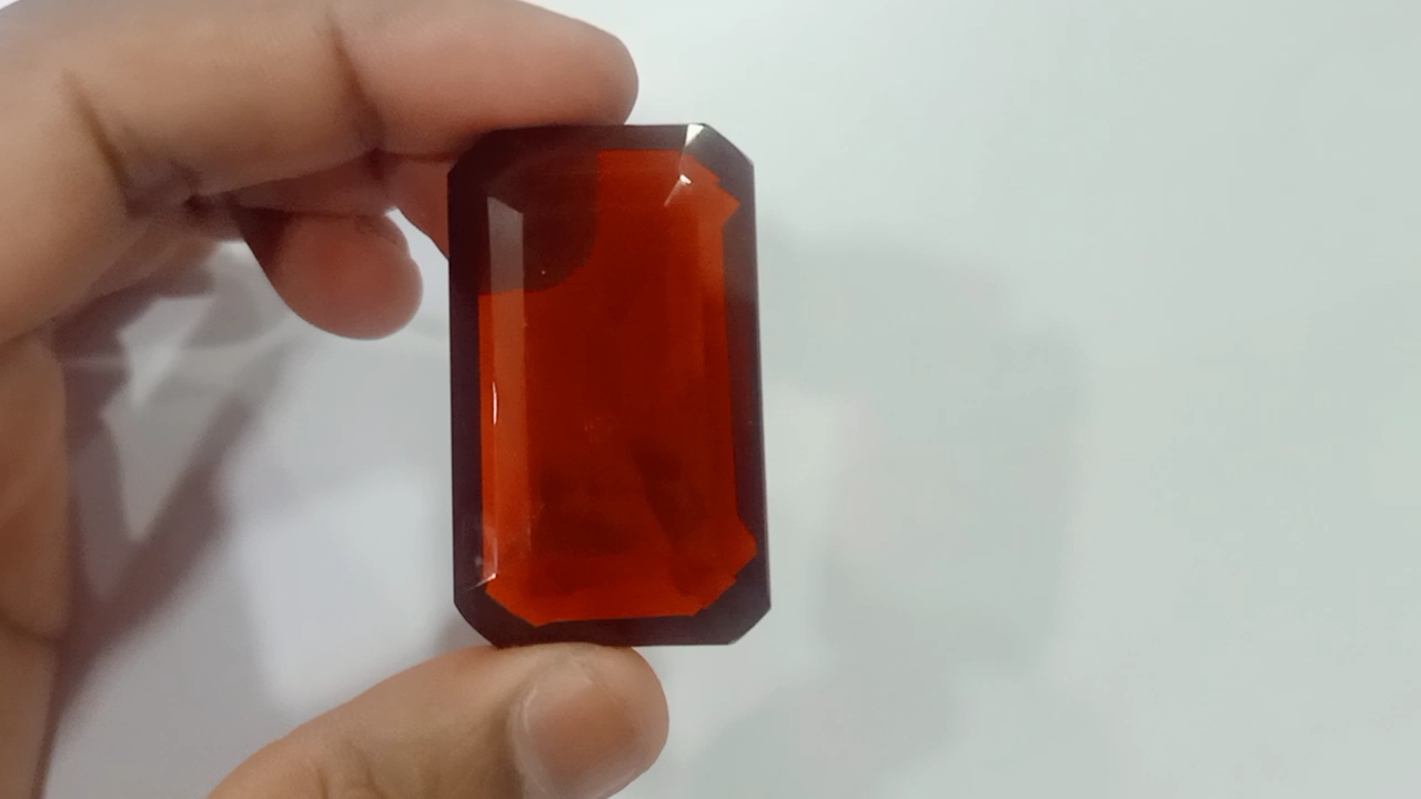 Transparent Brazilian Red Topaz 165.20 Ct Emerald Cut Certified/47mm ...