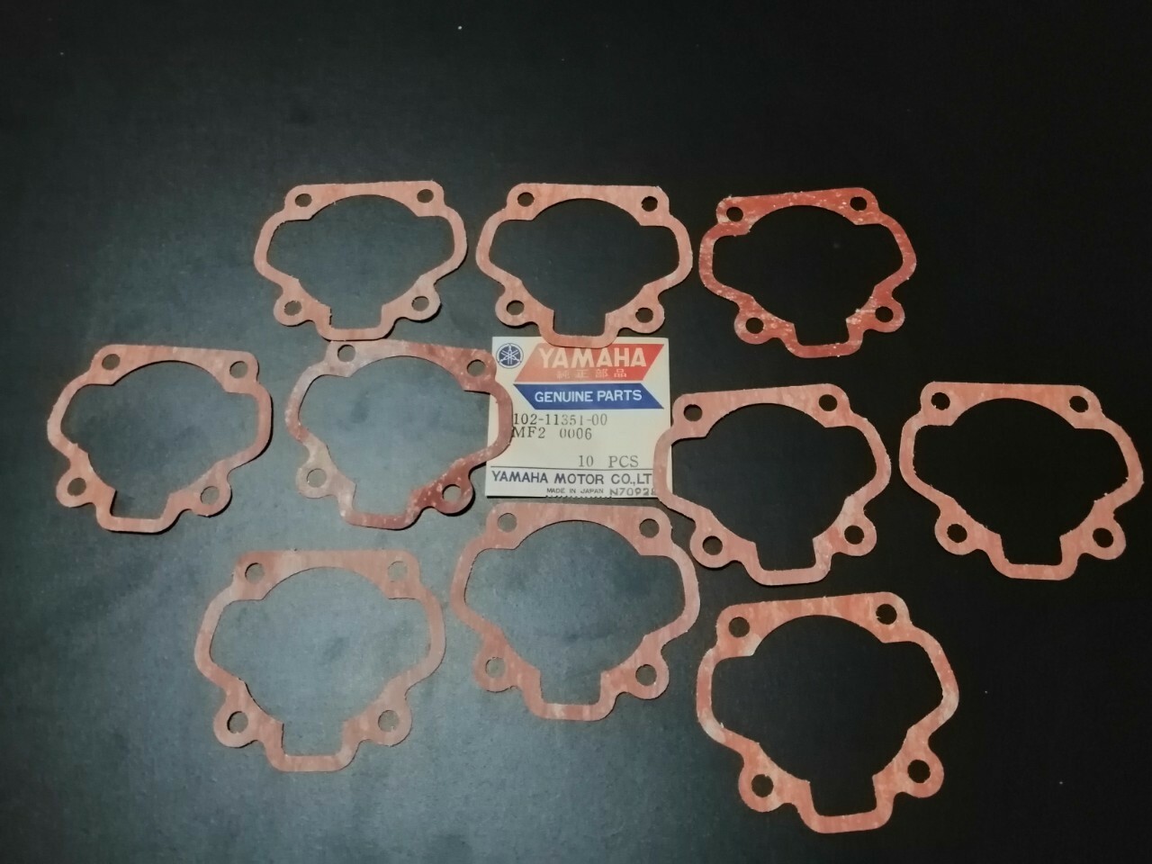 YAMAHA MF2 MJ2 MJ2T CYLINDER BASE GASKET NOS 102-11351-00 Qty10 | eBay