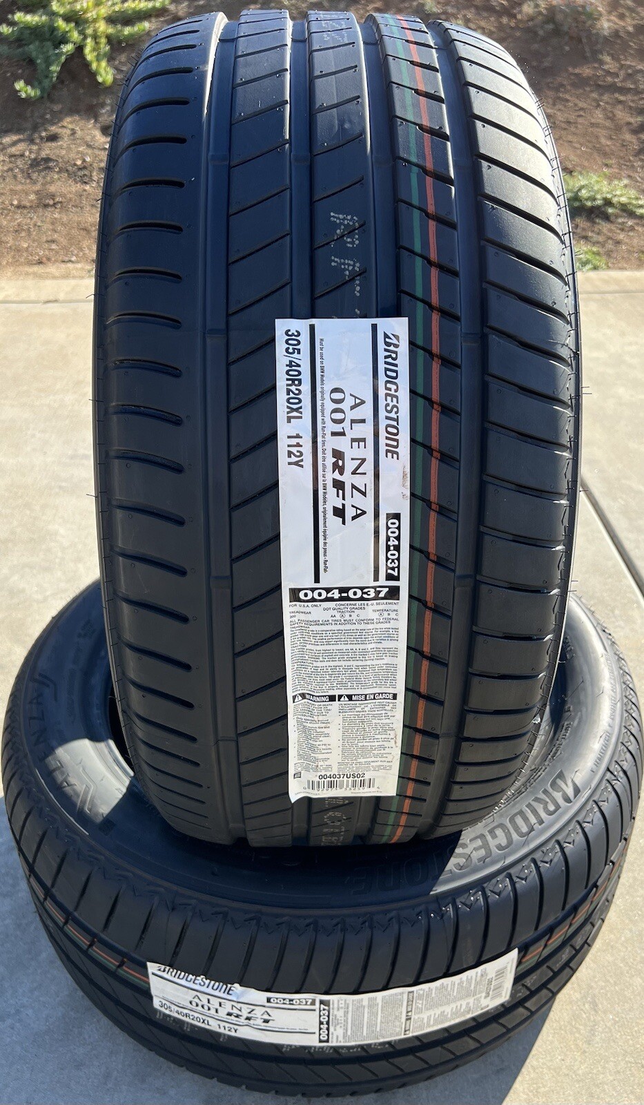 TWO NEW Bridgestone Alenza 001 Run Flat RFT 305/40R20 Star ★ BMW ...