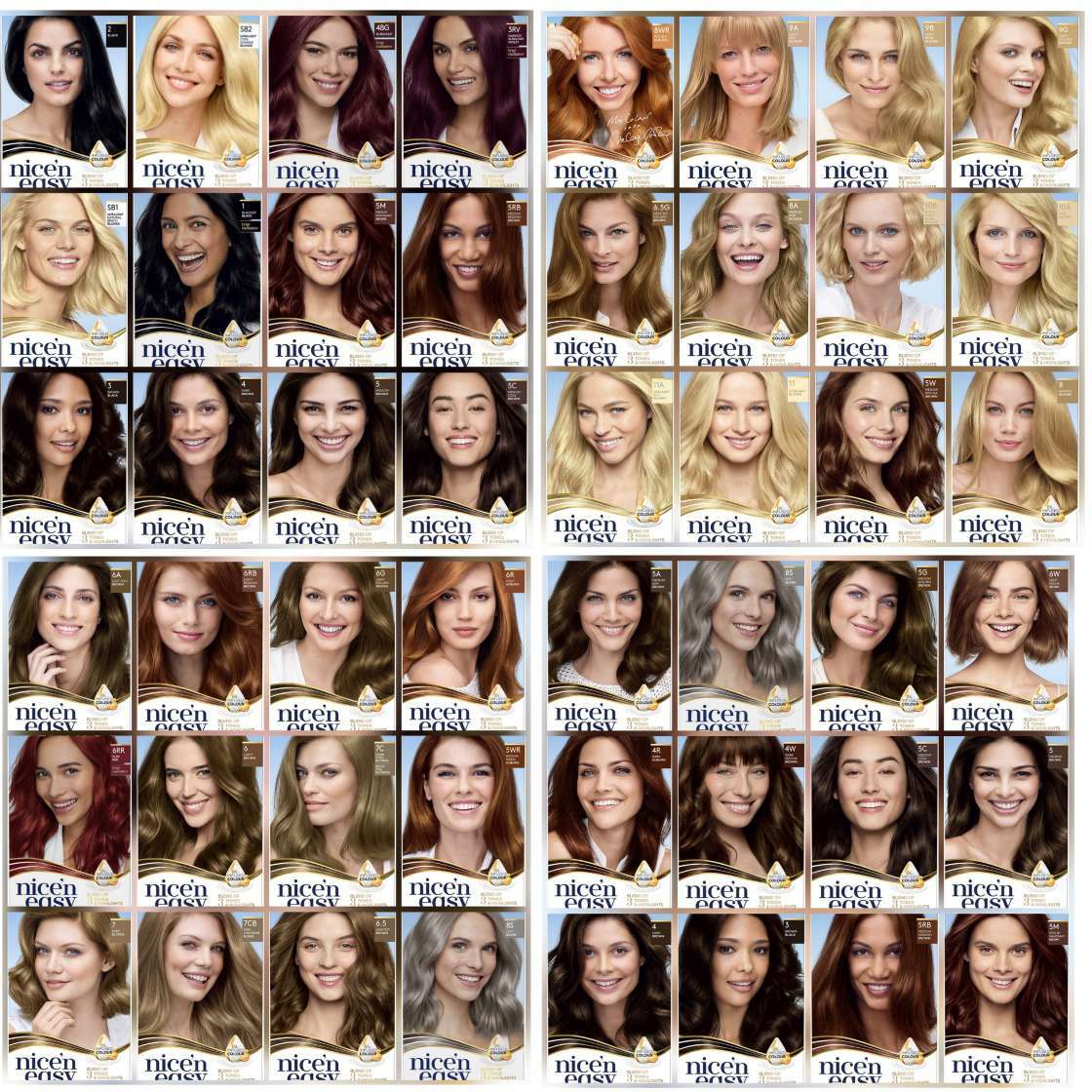 Nice N Easy Hair Color Chart Clairol Nice'n Easy Tone + Gloss Semi