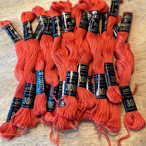 Lot of 20 Vintage Peri-Lusta Needlepoint Cross Stitch/ Floss #308 NEW ...