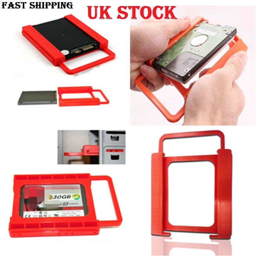 2.5" to 3.5" SSD HDD Screw-less Mounting Adapter Bracket Hard Drive ...