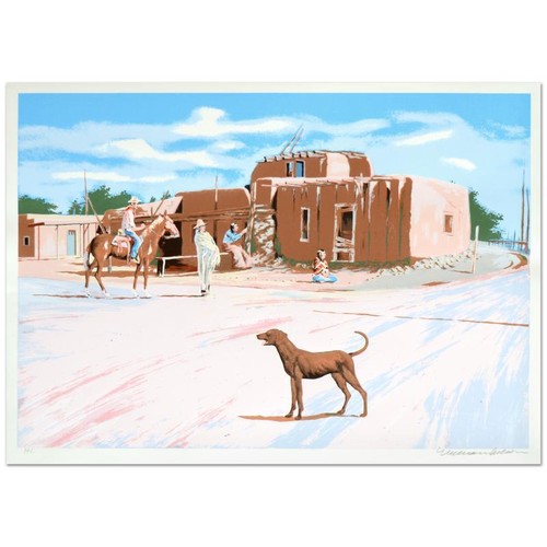 William Nelson - "Santa Clara Dog" Limited Edition Serigraph, Hand ...