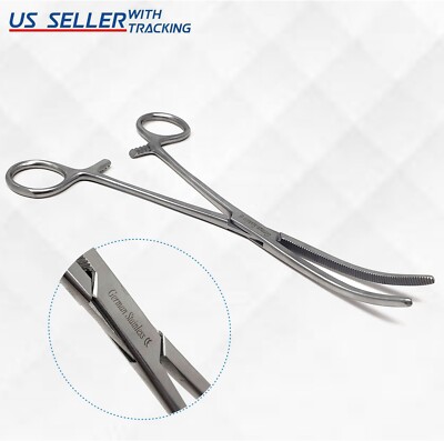 6" Curved Hemostat Forceps Locking Clamps Stainless Steel Surgical ...