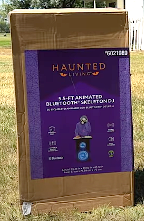 Haunted Living 5.5Ft Bluetooth Reaper DJ Skeleton Animatronic | eBay