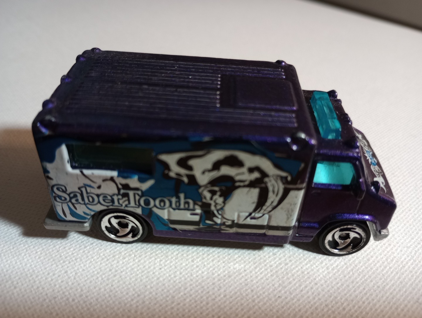 1988 Hotwheels Saber Tooth Van Purple 3sp Chrome Razor Wheels Opening ...