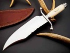 Custom Handmade Bowie Knife 5160 Spring Steel Knife with Sheath | eBay