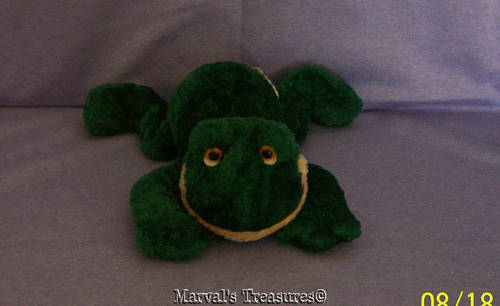 Friggles Green Tan Frog Russ Soft Stuffed Plush Animal Toy 10" | eBay