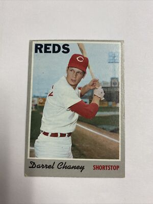 1970 Topps Baseball Darrel Chaney Cincinnati Reds Card #3 | eBay