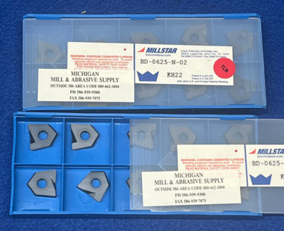 20 NEW MillStar BD-0625-N-02 Carbide Inserts P-290 | eBay