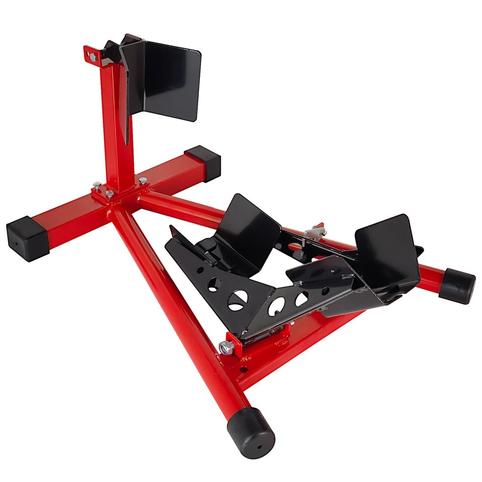 Motorcycle Wheel Vise Stand Bike Tire Stop Wheel Chock Stabilizer Heavy ...