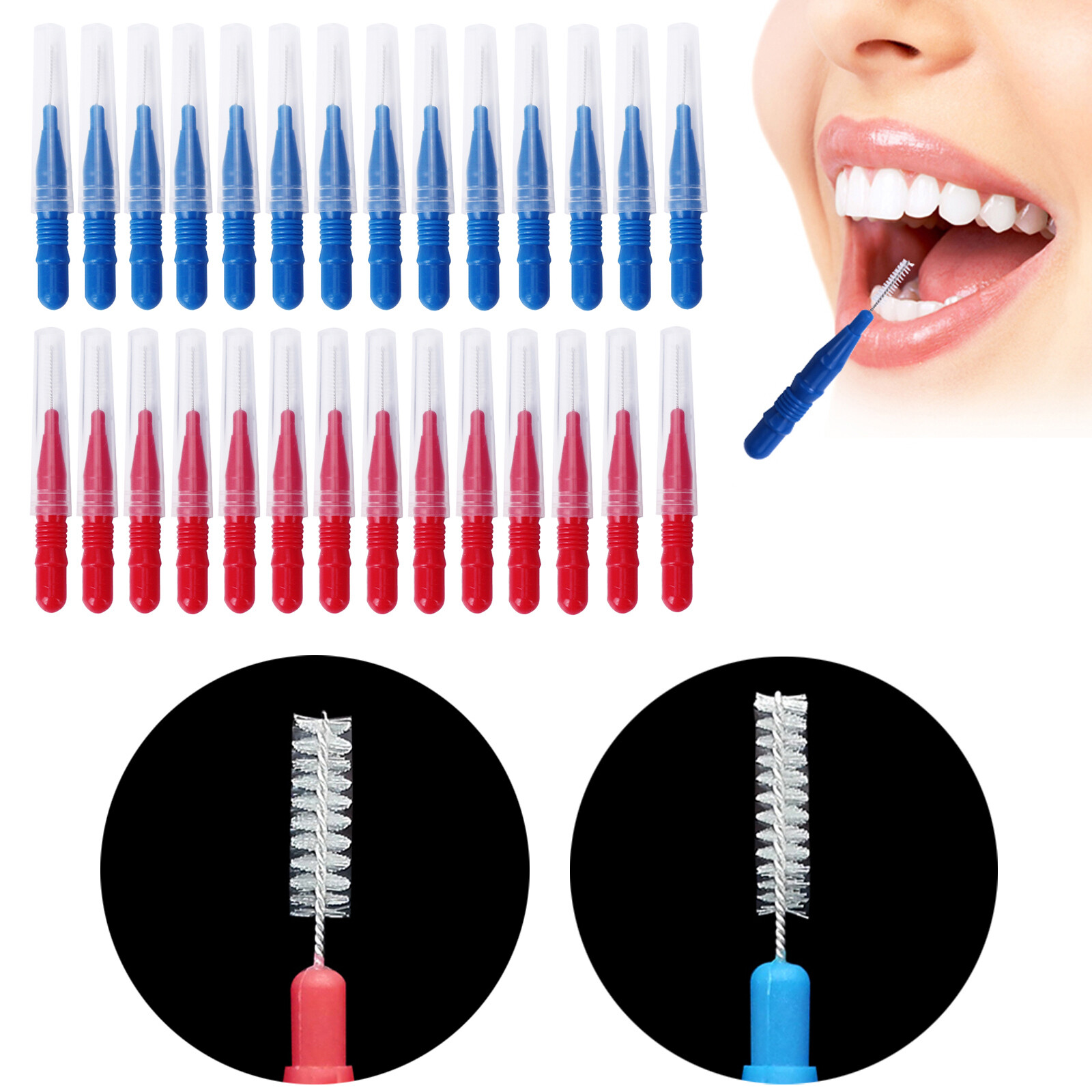 Dental Orthodontic Interdental Brush Floss Sticks Tooth Floss Teeth ...