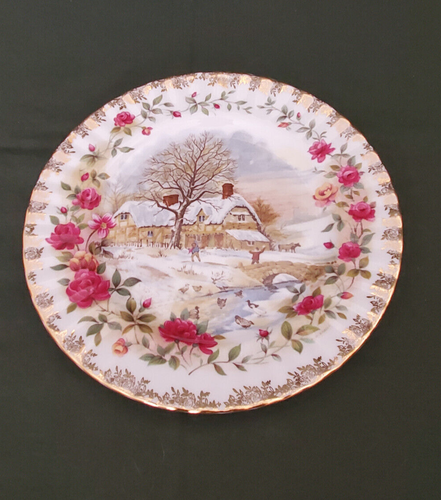 Royal Albert Bone China England Four Seasons Winter Dish Plate | eBay