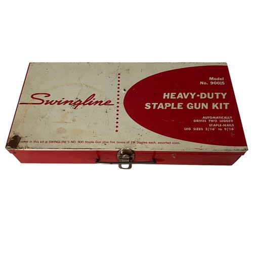 Swingline Heavy-Duty stable gun kit metal case vintage #900/5 Arrow ...