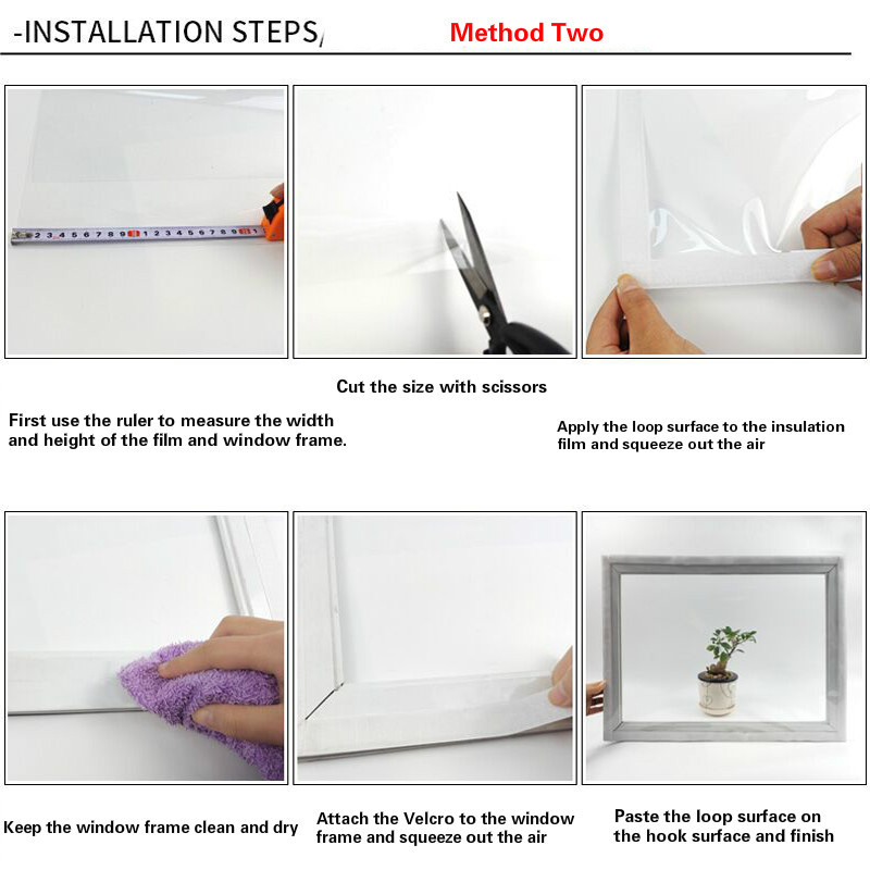 DIY Window Seal Film Self-Adhesive Insulation Stickers Windtight Winter ...