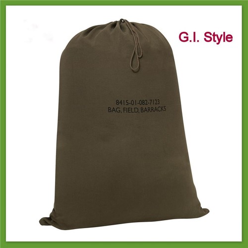 Military Army Type Drawstring Laundry Barracks Bag Heavyduty Cotton ...