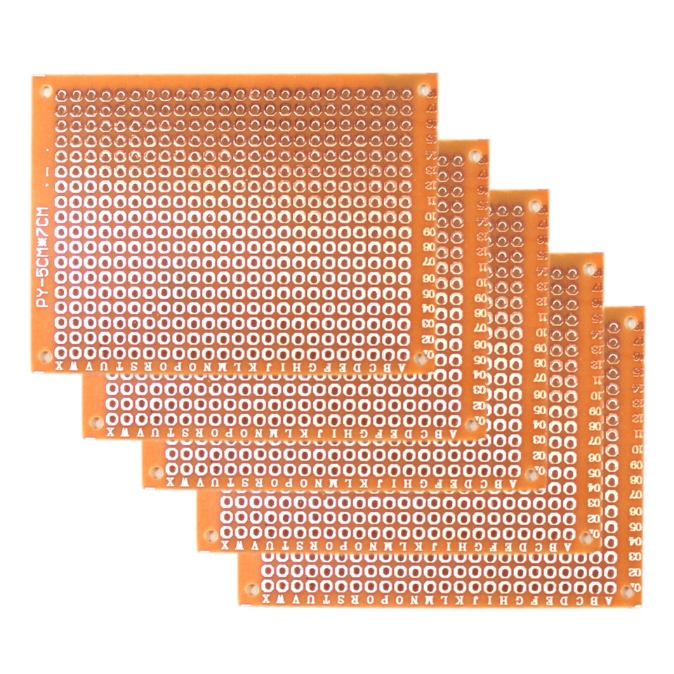 10 Pcs 5x7cm (2x3in) PCB Prototyping Perf Boards Breadboards Circuit ...