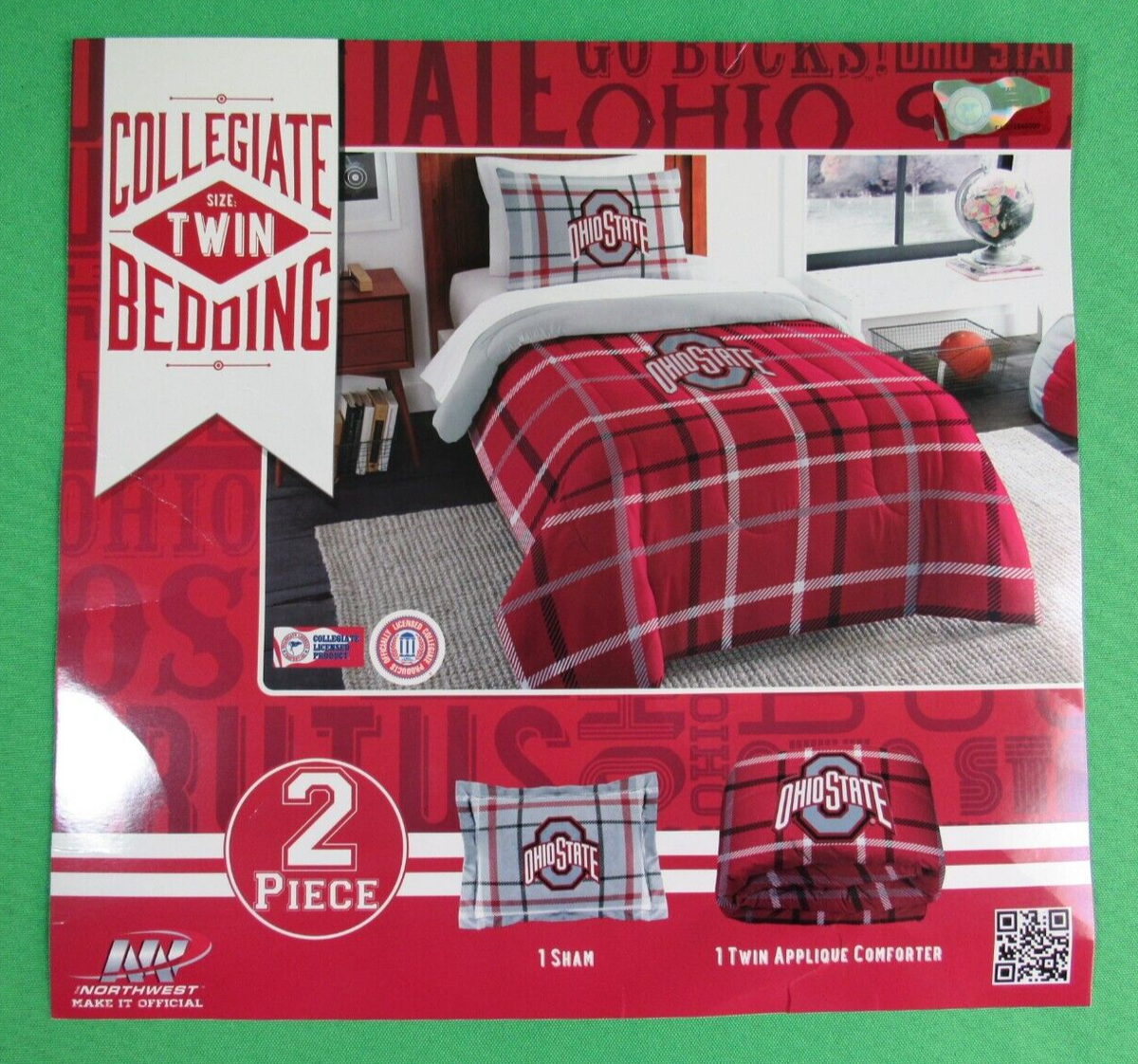 Ohio State Comforter NORTHWEST 1COL 84901 0010 EDC NCAA Notre Dame ...