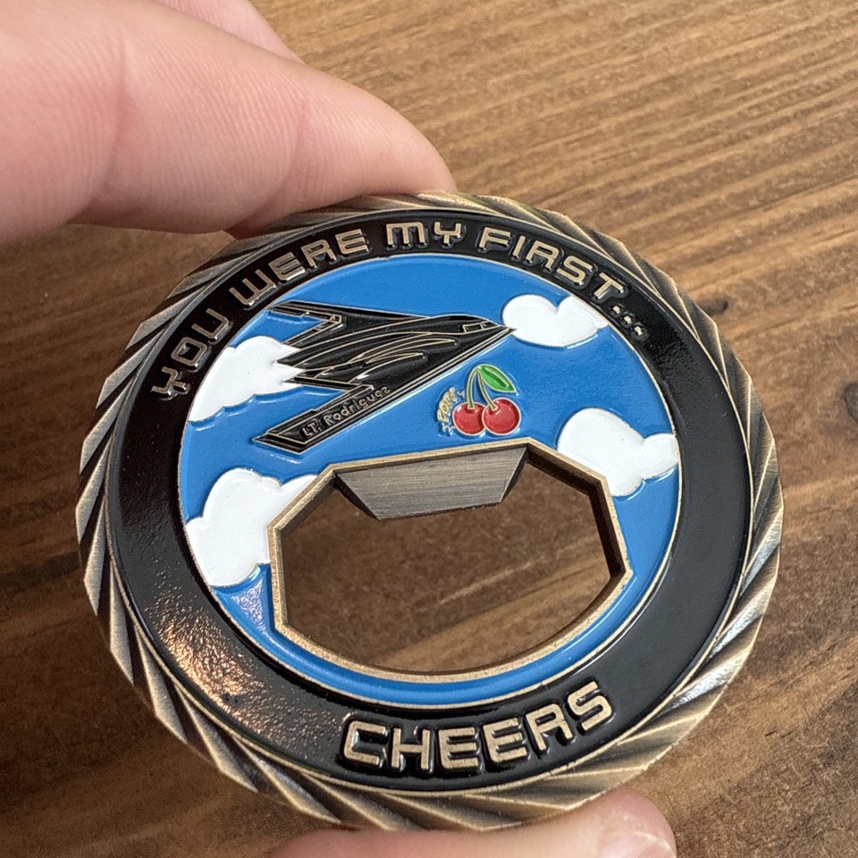 509 LRS Whiteman Air Force Base B2 Bomber Bottle Opener Challenge Coin ...